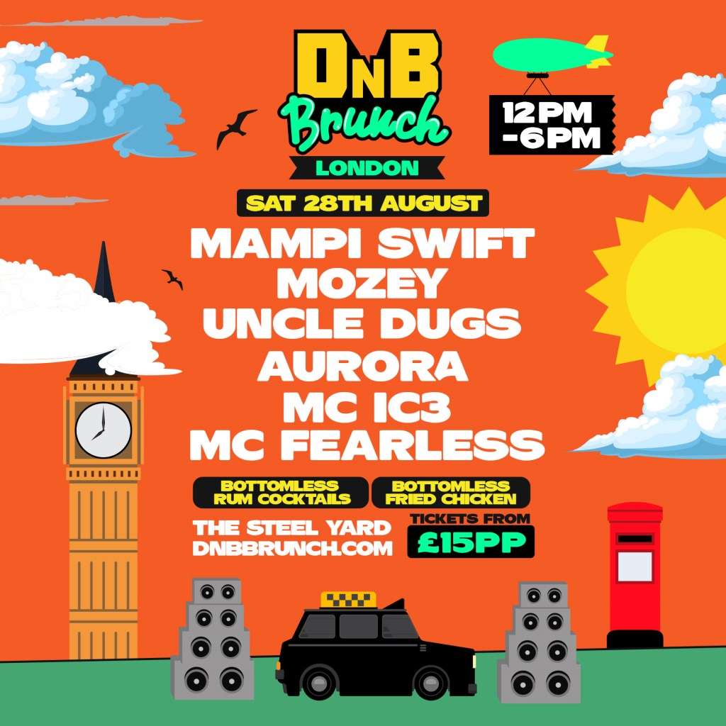 28/8, London. DnB Brunch @ The Steel Yard – Drum+Basics
